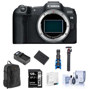 Canon EOS R8 Mirrorless Camera, Bundle with Accessory Kit 5803C002 VK