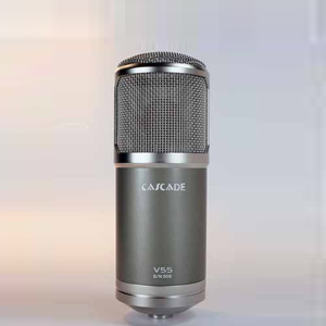 Cascade Microphones V55 Large-Diaphragm Multi-Pattern Tube Mic, Black ...