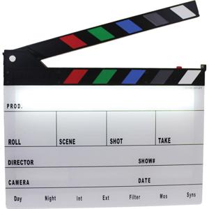 Cavision Next-Generation Clapper Slate with LED Light and Color Clap ...
