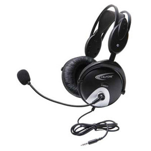 Califone 4100AVT Headset with 3.5mm To Go Plug for Tablets & Smartphones
