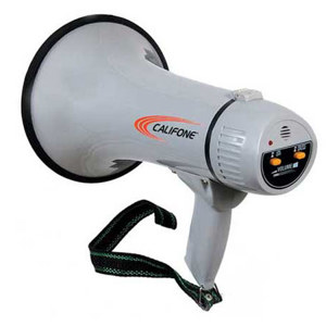 Califone PA-15 15 Watts Megaphone with Built-In Siren - Adorama