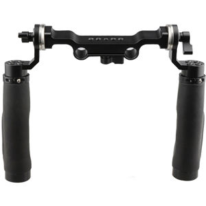 CAMVATE Black Leather Handle Shoulder Mount Rig & 15mm Rod Clamp with ...