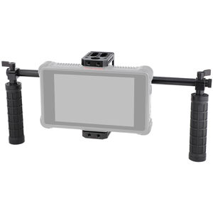 CAMVATE DIY Monitor Cage Kit with 2x Rubber-Covered Handgrip & Light ...