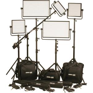 Cool-Lux CL5-6500 Bi-Color PRO Studio LED Spot Light Kit with DMX Control