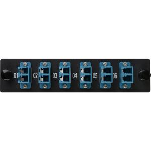 Camplex 6-Port LC Duplex Singlemode Fiber Adapter Plate Module, Blue ...