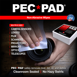 Photographic Solutions 4x4 Pec-Pad Photo Wipe, 100 Pack PAD100