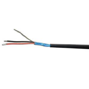 Comprehensive 500' Premium 2-Conductor Shielded Plenum Audio Cable, Black