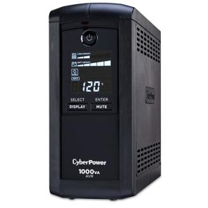 CyberPower CP1000AVRLCD Intelligent LCD Series Computer Battery Backup ...