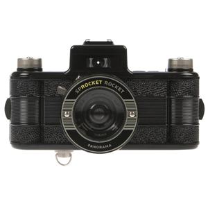 Lomography Sprocket Rocket 35mm Film Camera, 30mm Lens, Black HP400