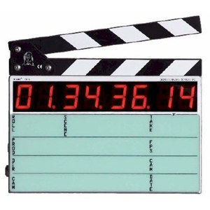 Denecke Dcode TS-C Compact Lightweight Time Code Slate, B&W Clapper ...