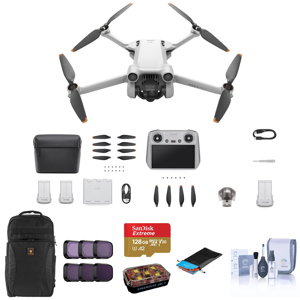 DJI Mini 3 Pro Drone with RC Controller, Fly More Kit, Complete Acc. Kit
