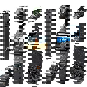 DJI Osmo Pocket 3 Gimbal Camera, Bundle with 64GB Memory Card and Card ...