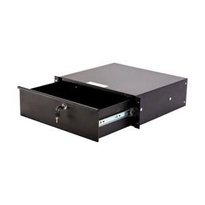 Deejay LED 3U Metal Locking Rack Drawer for Standard DJ Size Equipment ...