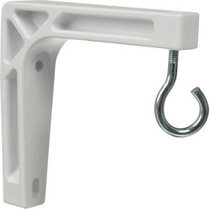 Draper Non-Adjustable 6" Wall Extension Brackets, White - Adorama