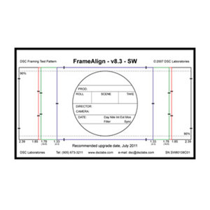 DSC Labs FrameAlign Standard CamAlign Chart, 21.3x13" - Adorama