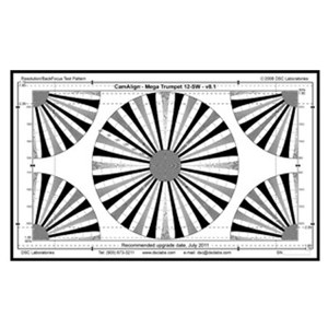 DSC Labs MegaTrumpet 12 Maxi Resolution & Focus Chart, 40x24" XW47-MT12