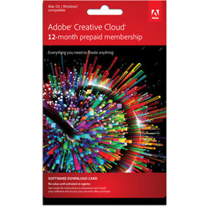 Adobe Creative Cloud, Single User 12 Month Membership - Software Download
