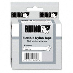 Dymo 18489 3/4"x11.5' Flexible Nylon Labels - Adorama