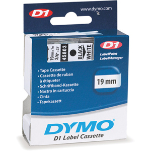 Dymo 45803 3/4in 23 Ft Blk on Wht Tape for LabelMANAGER 45803