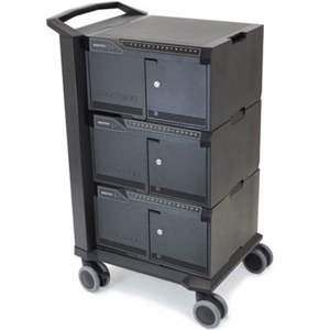 Ergotron Tablet Management Cart with ISI, Three Modules for iPad/iPod