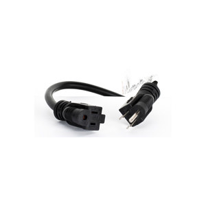 Elation Accu-Cable EC-123 25' 12/3 AWG Edison AC Extension Cord, Black ...
