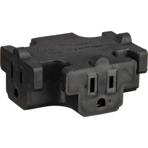 Elation EC3FER Edison Tri-Tap Power Adapter, Black EC3FER - Adorama
