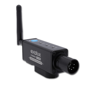 Exalux CONNECT+ Dual Band Wi-Fi to DMX Gateway Kit with TX100N DMX Transmitter CNT.003.002