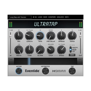 Eventide UltraTap H9 Series Unique Multi-Tap Delay Plug-In, Download 1209-000