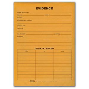 Evident 6x9" Evidence Envelopes, 500 Pack - Adorama