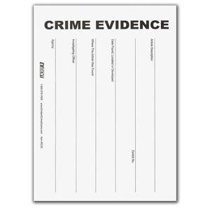 Evident 6x9" Evidence Envelopes, 100 Pack, White - Adorama
