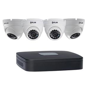 Flir 4-Channel, 4 PoE Full HD NVR with 2TB HDD and 4 4MP IP Dome Cameras