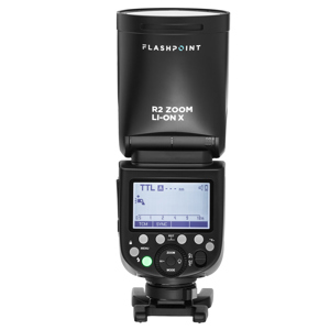Used Flashpoint Zoom Li-on X R2 TTL On-Camera Round Flash Speedlight ...