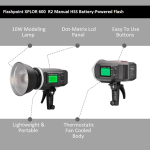 Used Flashpoint XPLOR 600 HSS Battery-Powered Monolight with Built-in ...