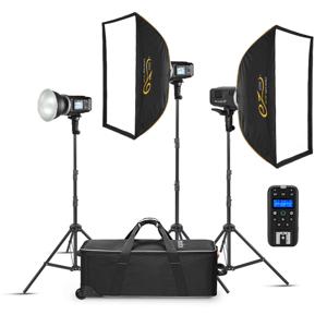 Flashpoint XPLOR 600 R2 HSS TTL All-In-One Outdoor Flash (3-Light Kit ...