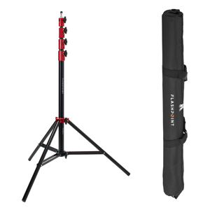 Flashpoint Pro Air-Cushioned Heavy-Duty Light Stand (Red, 9.5') FP-S-9 ...