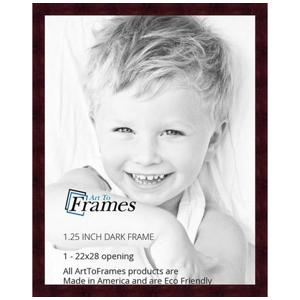 Art To Frames 4089 Wood Frame for 22x28 Photo, Dark Cherry Stain on ...