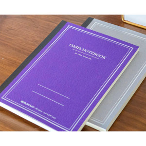 Itoya Profolio Oasis Medium Notebook, A5: 5.8x8.3", Purple OA-MD-PU