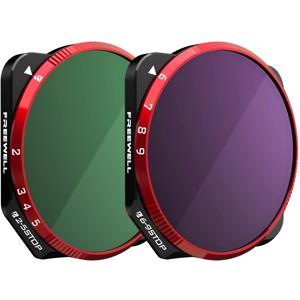 Freewell Hard Stop Variable ND 2-5 & 6-9 Stop Filters for Mavic 3/3 ...