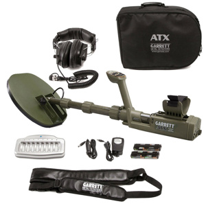 Garrett ATX PI Water Proof Metal Detector & 11x13" DD Closed Search Coil