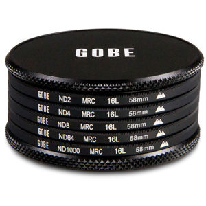 Gobe 2Peak 58mm 16-Layer ND Filter Kit, Includes ND2/ND4/ND8/ND64 ...