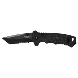 Gerber DMF Manual Folding Knife with 3.5" Partially Serrated, Tanto ...