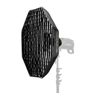 Glow Foldable Beauty Dish With Bowens Mount And Removable Grid (White, 28")
