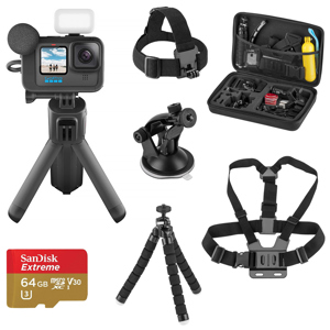 GoPro HERO11 Black Creator Edition Waterproof Action Camera Sport, Bundle with 64GB microSD ...