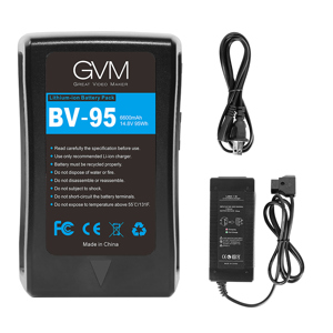 USED GVM BV-95 95Wh 14.8V 6600mAh Lithium-Ion V-Mount Battery With D ...