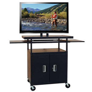 Hamilton Buhl PLCAB5434E Flat Panel AV Cart with Locking Cabinet PLCAB5434E