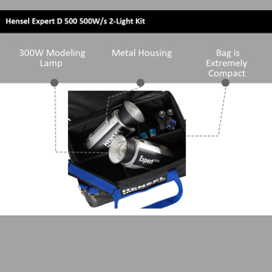 Hensel Expert D 500 500W/s 2-Light Kit with LED Modeling Lamp 5130016