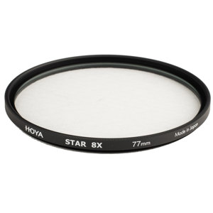 Hoya 77mm Creative Star 8X Cross Screen Glass Filter HR-77STAR8