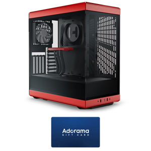 HYTE Y40 S-Tier Mid-Tower Computer Case, Red, W/ Adorama $35 Gift ...