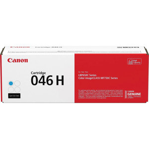 Canon Cyan 046 High Capacity Laser Toner Cartridge, 5000 Page Yield ...