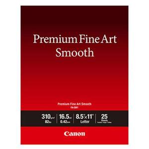 Canon Premium Smooth Matte Cotton Fine Art Paper (8.5x11"), 25 Sheets